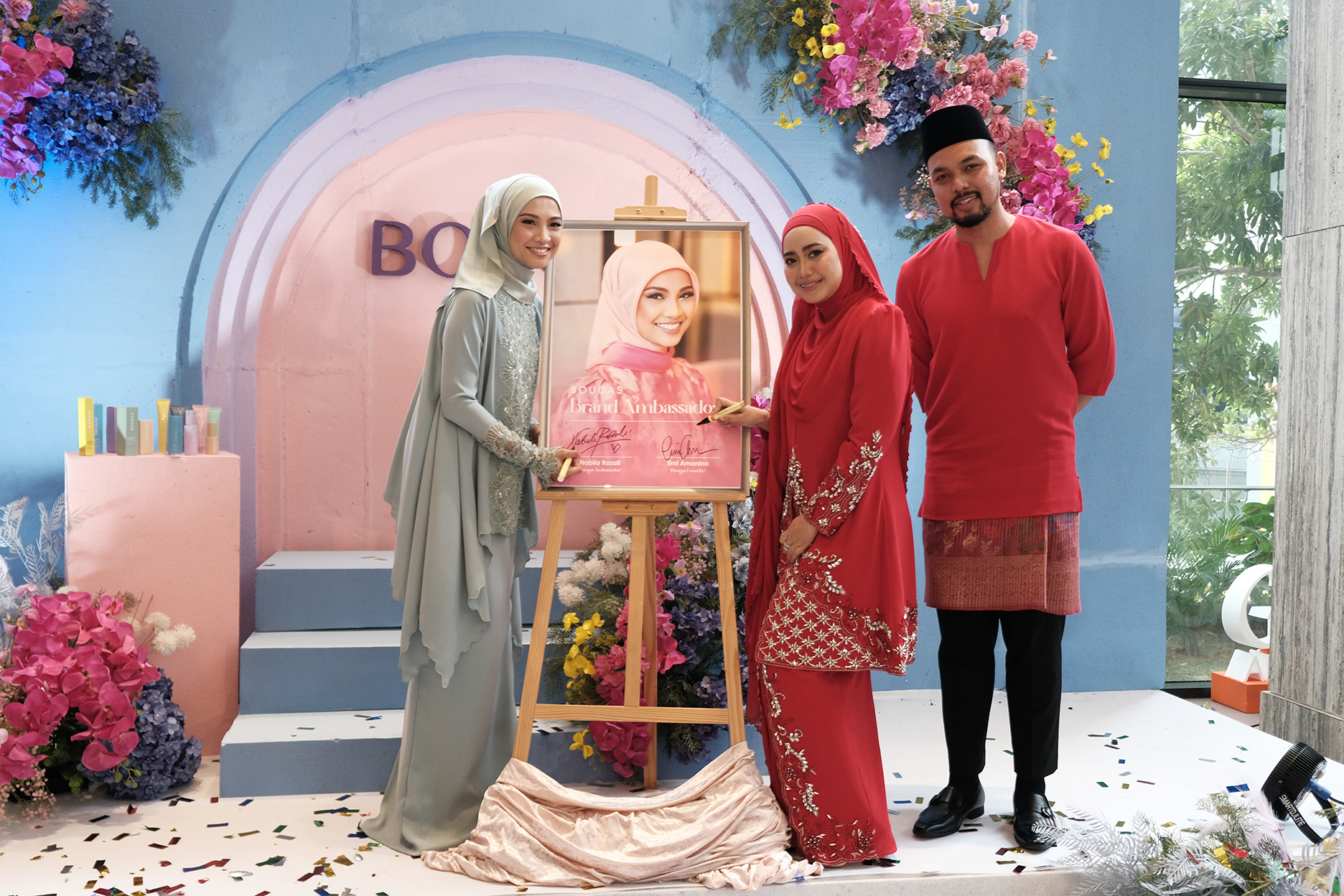 Nabila razali duta terbaru jenama produk kecantikan Bougas Beauty